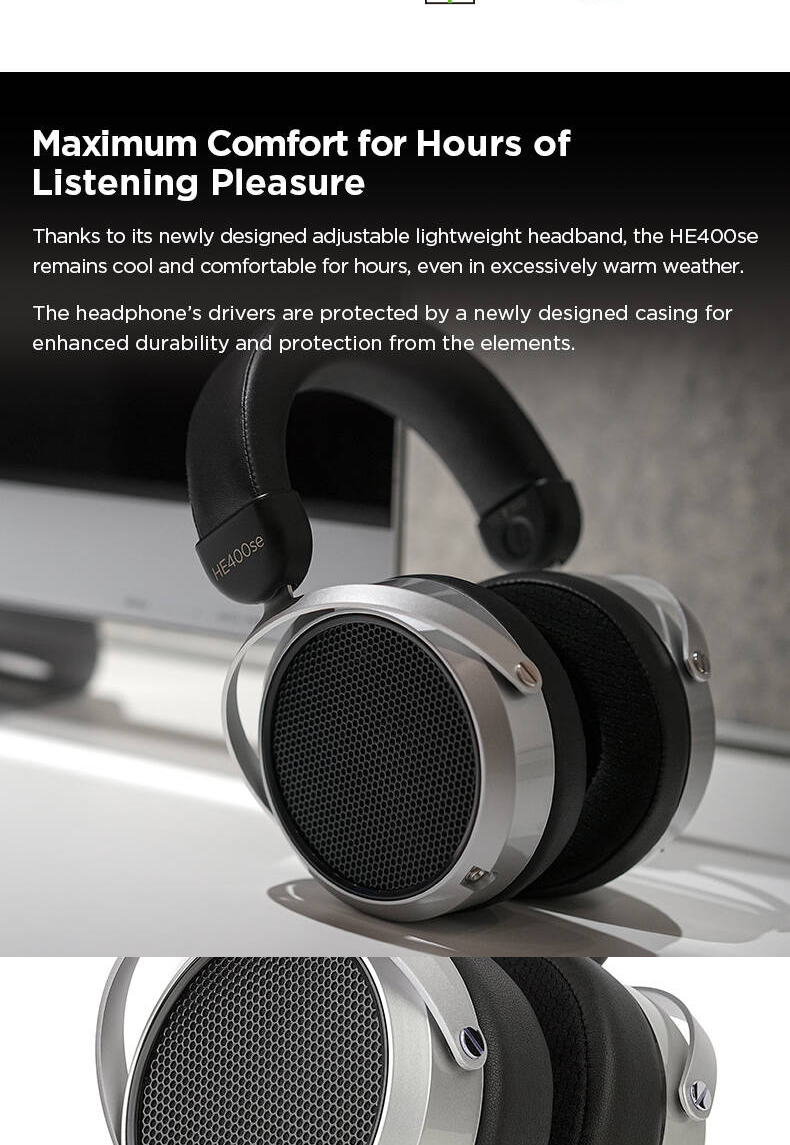 Hifiman HE400SE, Open Back Headphones (Stealth Magnet/ Non-Stealth ...