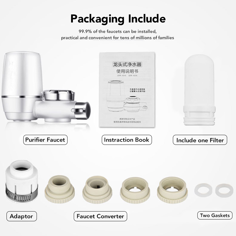 Household Faucet Water Purifier Ceramic Filter Core Water Purifier Tap ...