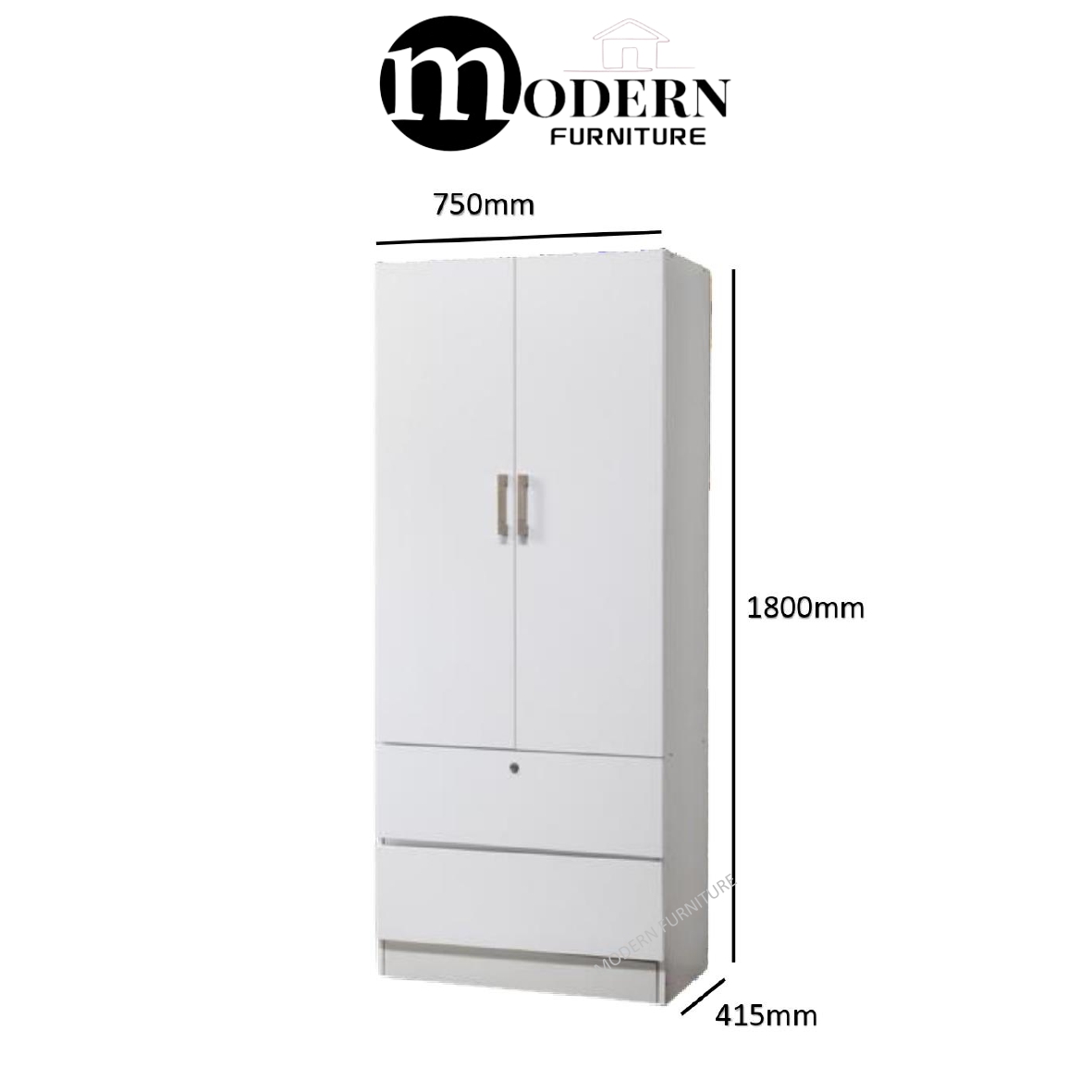 🔥2 Door & 3 Door Wardrobe / Almari baju 3 pintu / Almari Baju /Almari ...