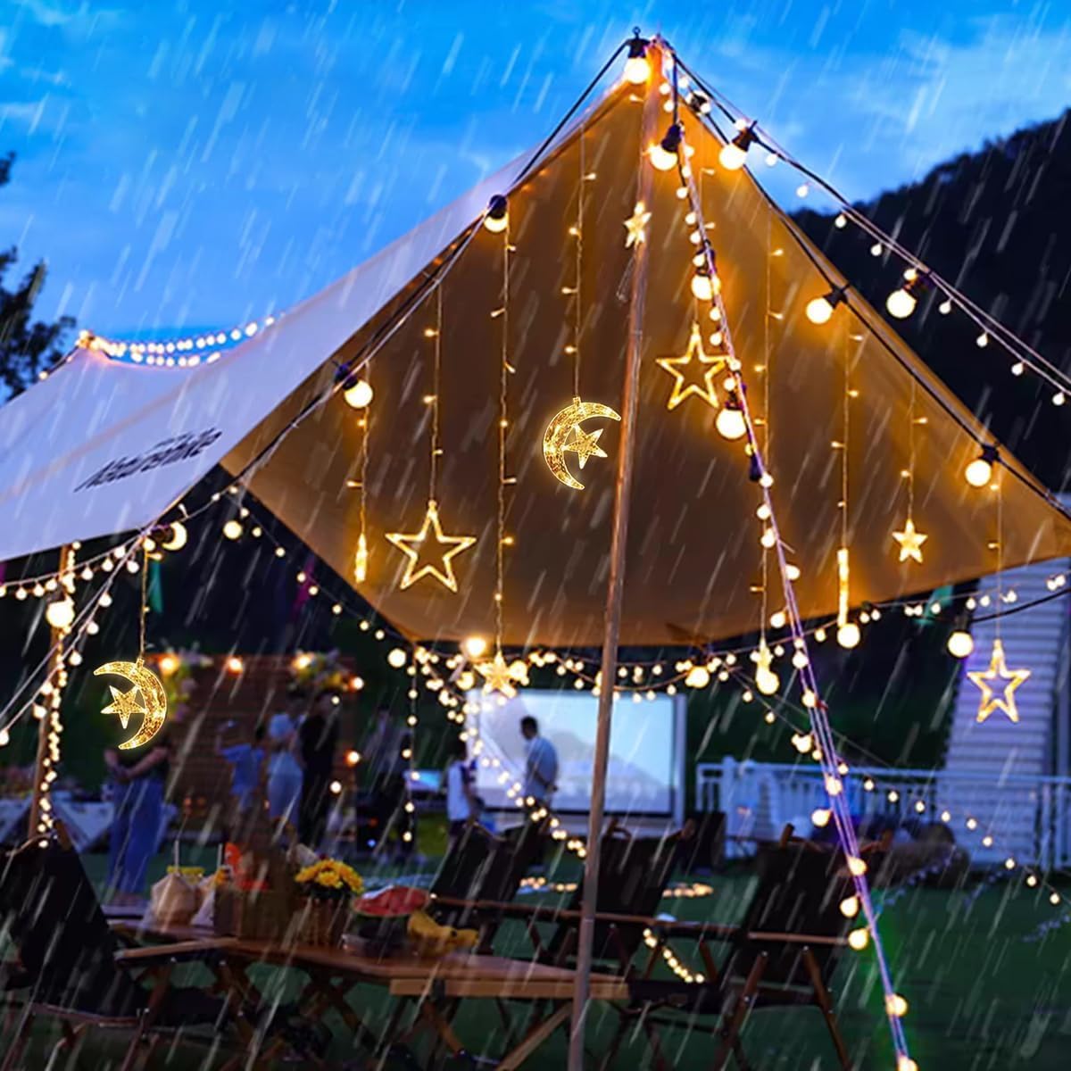 4M 138LED EID Light Lampu Raya Multicolor 8 Modes Fairy Lights Eid ...