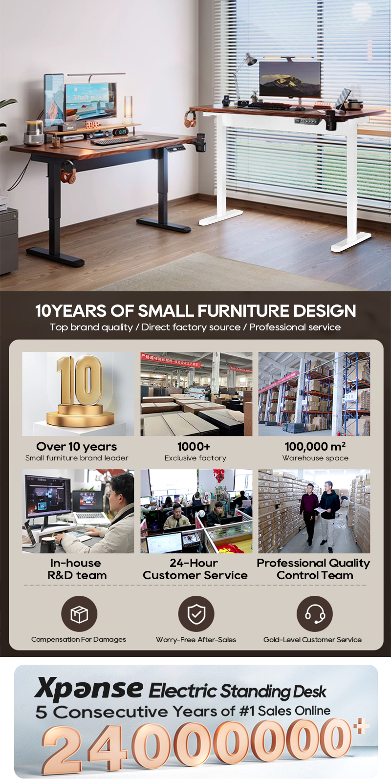 Xpanse Electric Meja Belajar Office Table Gaming Computer Study Table ...