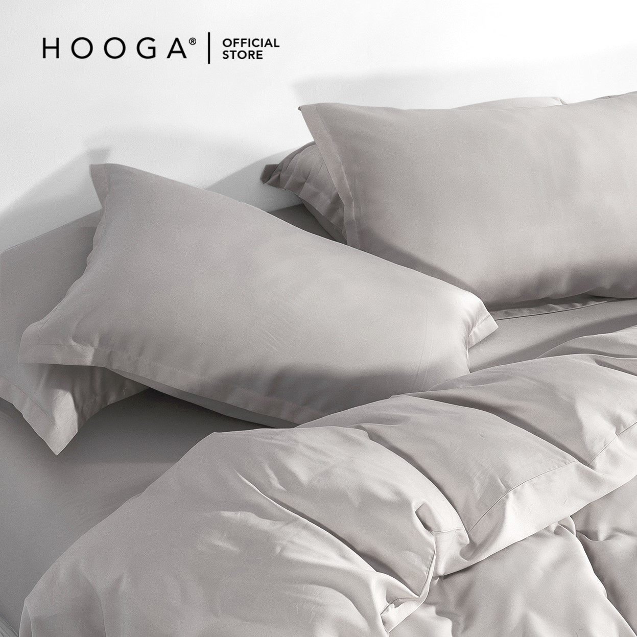HOOGA Aerynn 1100TC TENCEL Bedsheet Quilt Cover Set (Orange Label ...