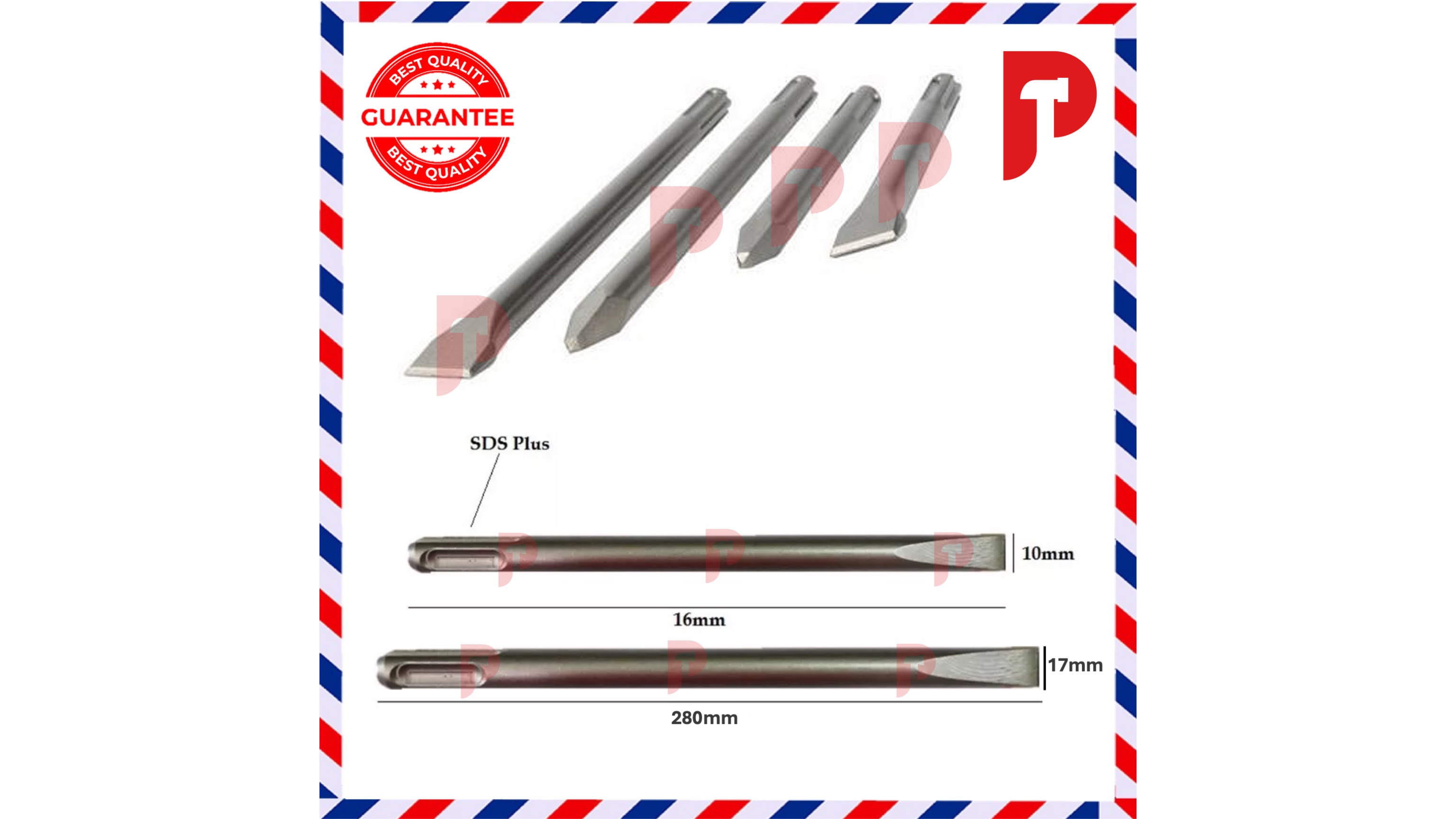 SDS Plus Chisel Bull Point Chisel 🔥 Ready Stocks 🔥 (Flat/Point ...