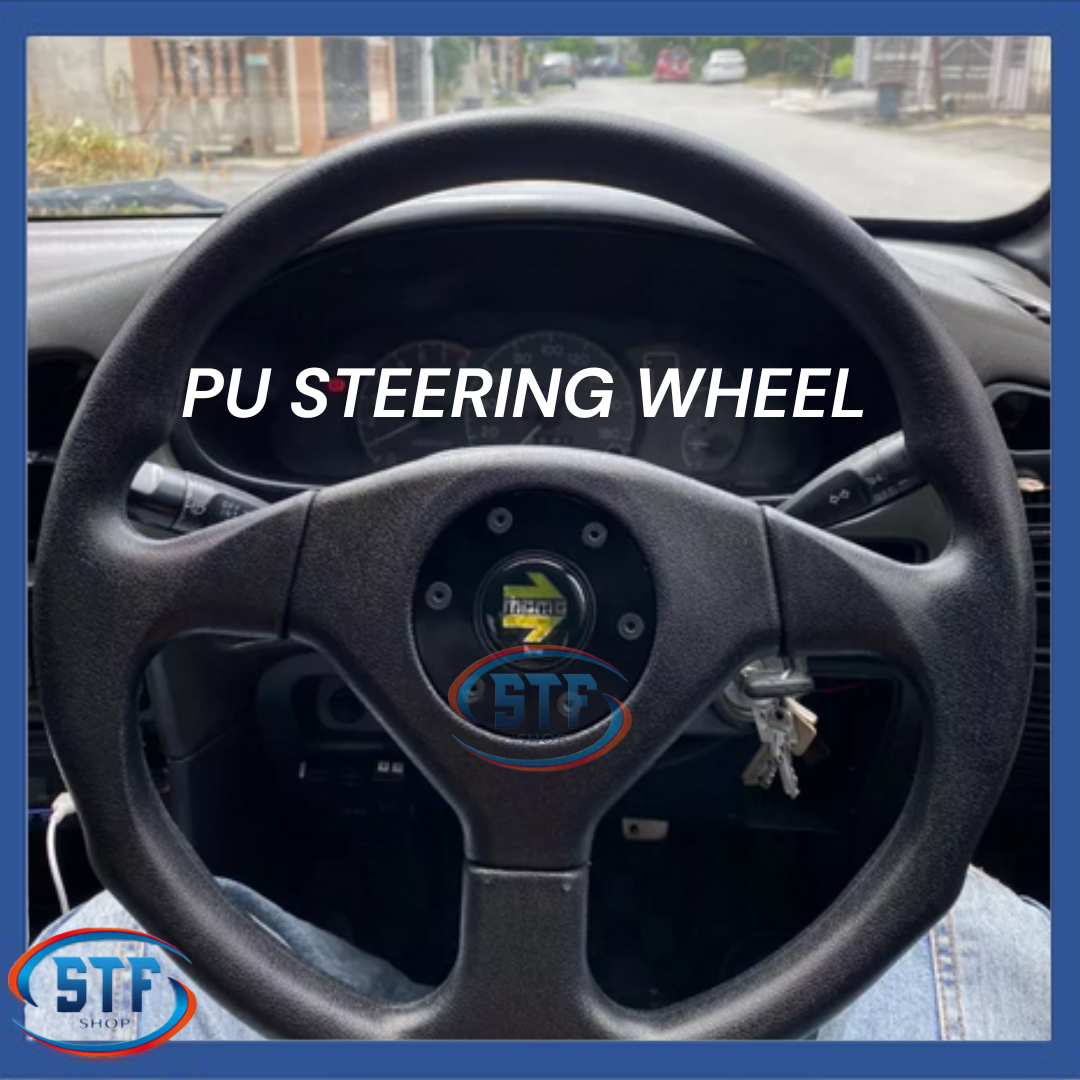 Steering Momo Evo 3 Steering Wheel 14 inch (350MM) Leather With Red ...