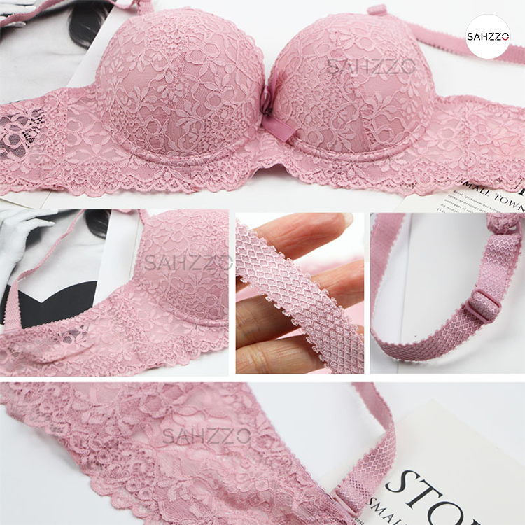 Women Bra Wired Lace Cup B Plus Size Bra 742 钢圈文胸 Baju Dalam Wanita ...