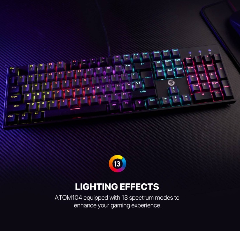 Fantech Atom 104 / TKL87 MK886v2 / MK876v2 Gaming Mechanical Keyboard ...