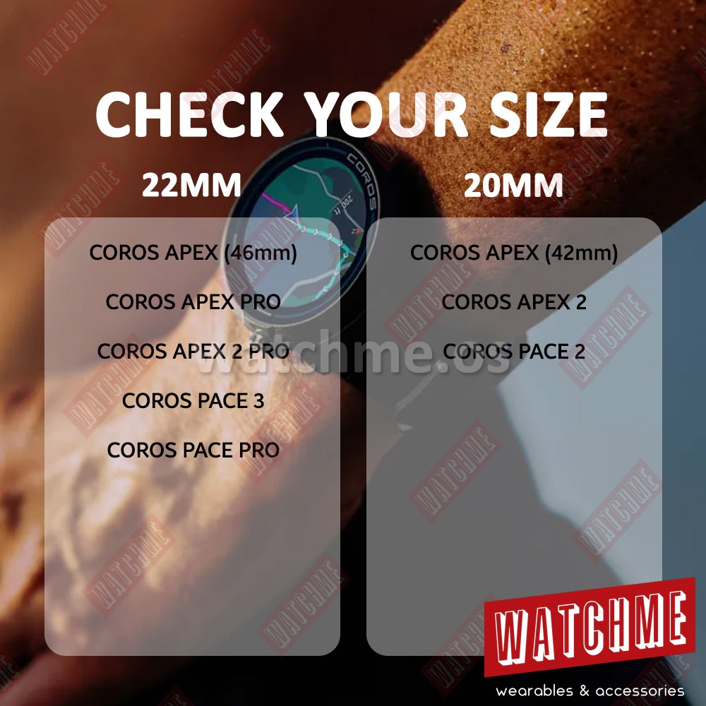COROS Smart Watch Strap, Stainless Steel Milan Loop 22mm 20mm, Magnetic ...