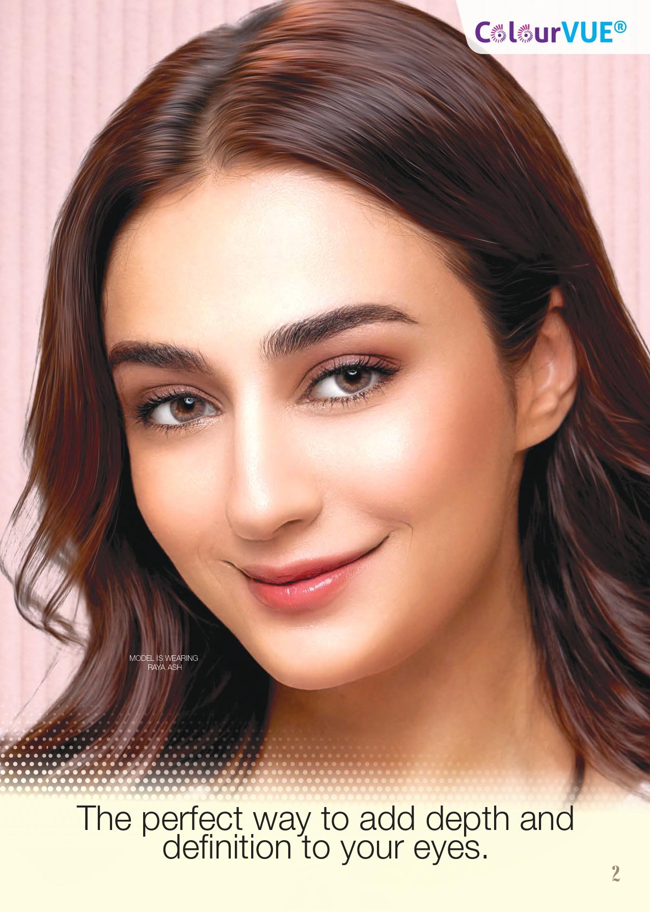 evo ColourVUE Raya Silicone Hydrogel Monthly Color Contact Lenses (2 ...