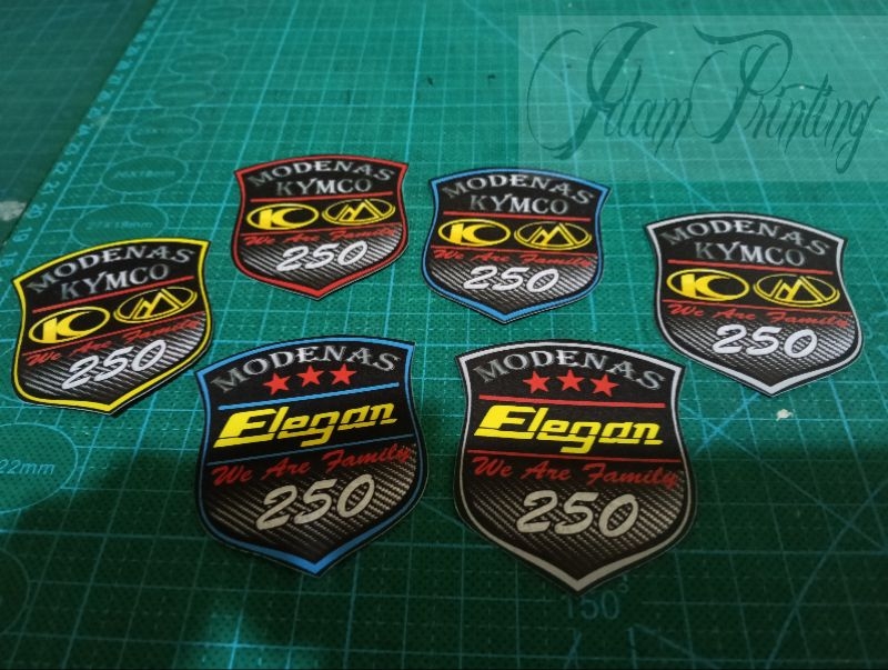 Stiker Logo utk MODENAS ELEGAN 250 / KYMCO (harga untuk 3pcs) | Shopee ...
