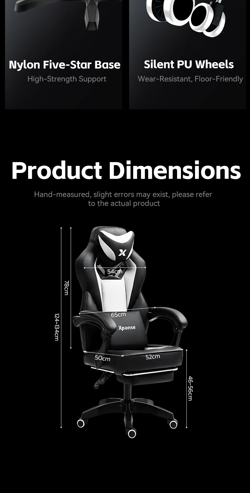 Xpanse Xshade 135° Lean Gaming Office Ergonomic Computer Chair | Shopee ...