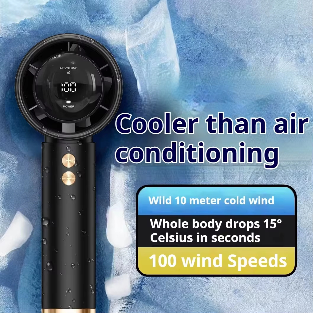 S004 New Design Bladeless Cooling Turbo USB Rechargeable Mini Portable ...