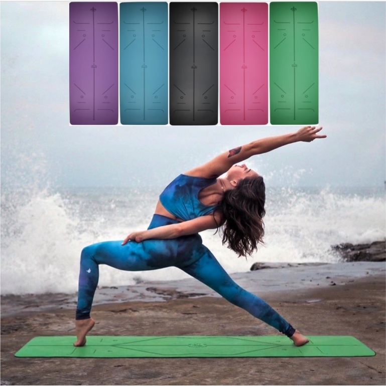 🇲🇾Fast Shipping🔥5MM PU Natural Rubber Yoga Mat NON-SLIP Exercise Pad ...