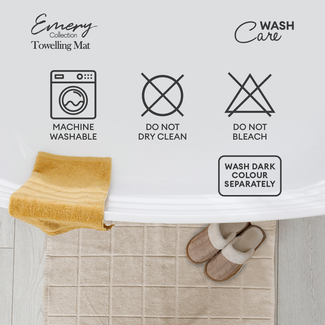 Niki Cains Emery Towelling Mat - 100% Cotton 45cm x 70cm | Shopee Malaysia