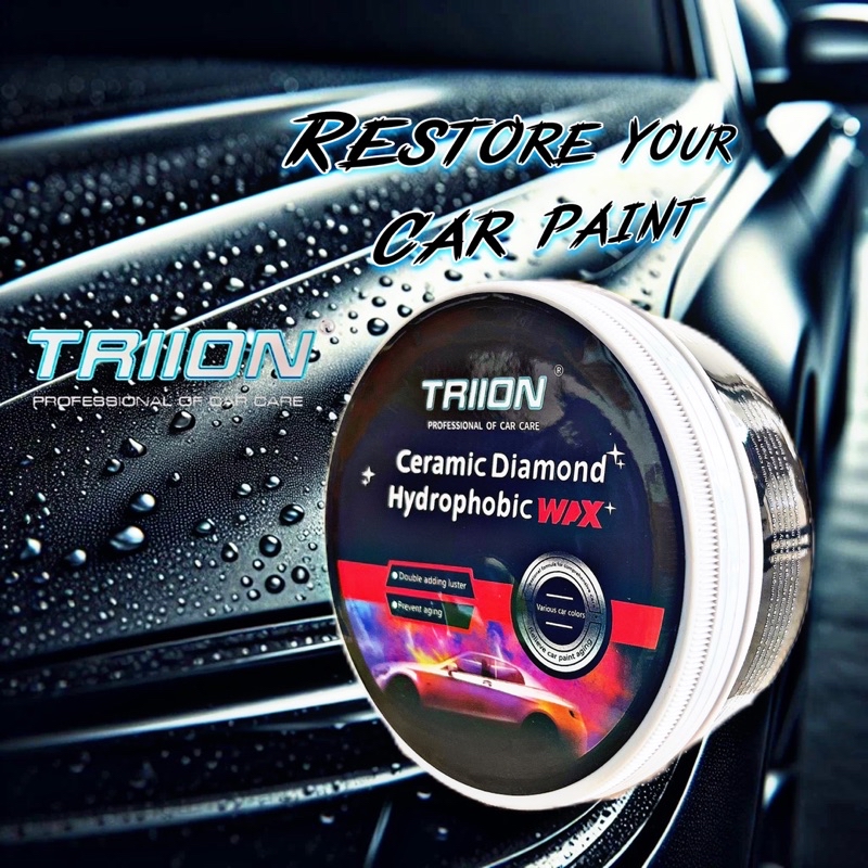 [Premium] Car Wax Triion Ceramic Hydrophobic Wax Paste Wax 200G Car ...