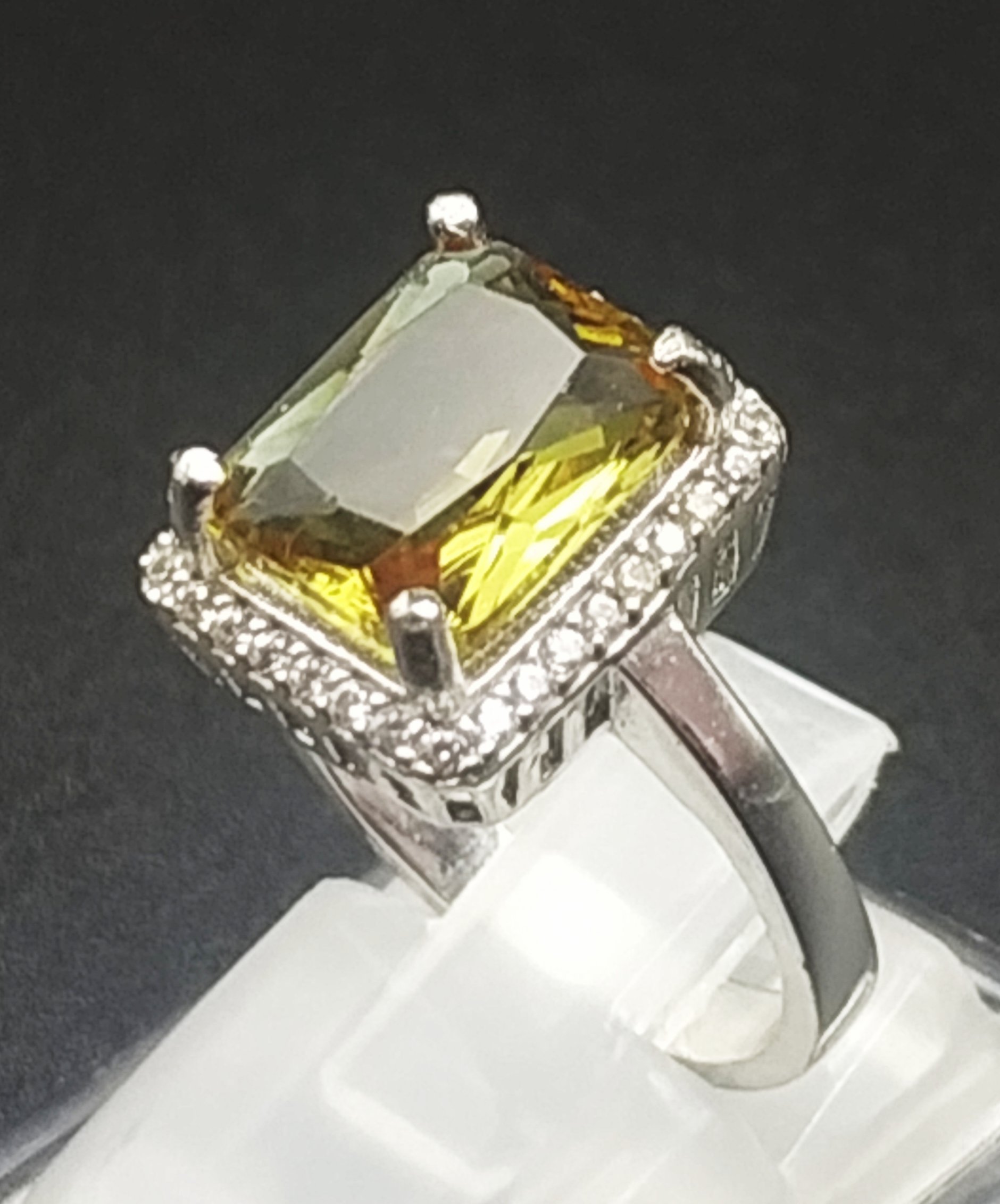 Princess Silver 925 Ring for Women (Alexandrite / Aqua Marine ...