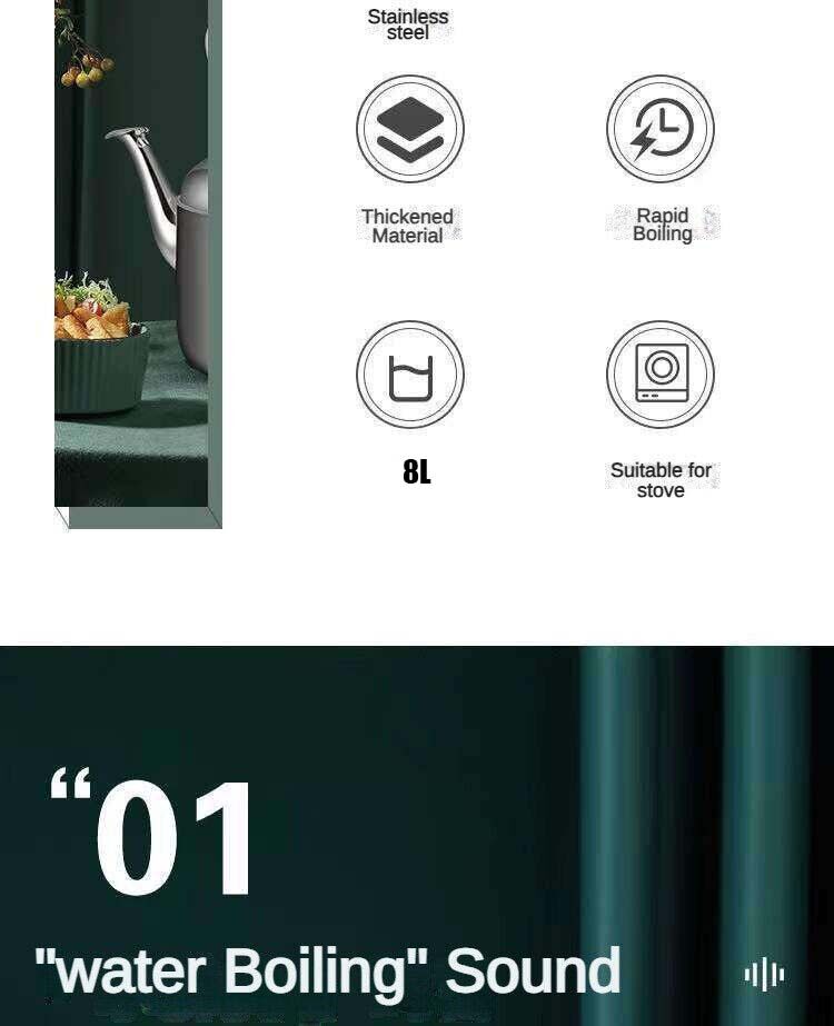 6/8/10L 304stainless steel whistle electric kettle and ordinary kettle ...