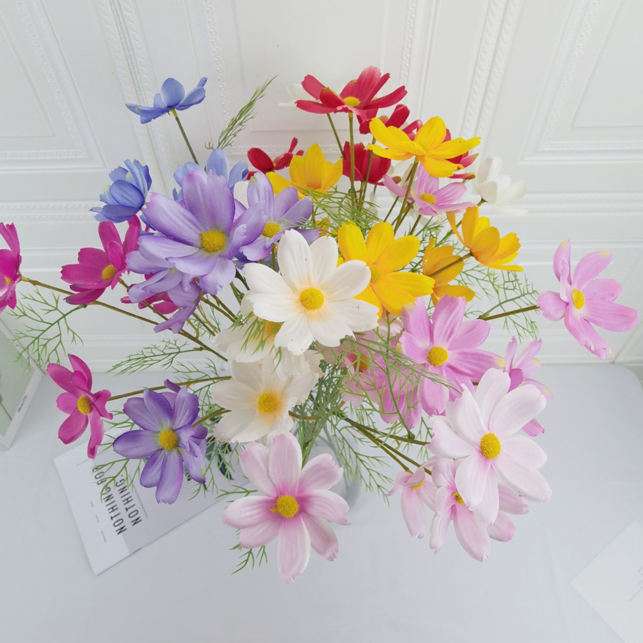 6 & 9 Head Lotus Gesang Flower for Wedding Home Office Decoration ...