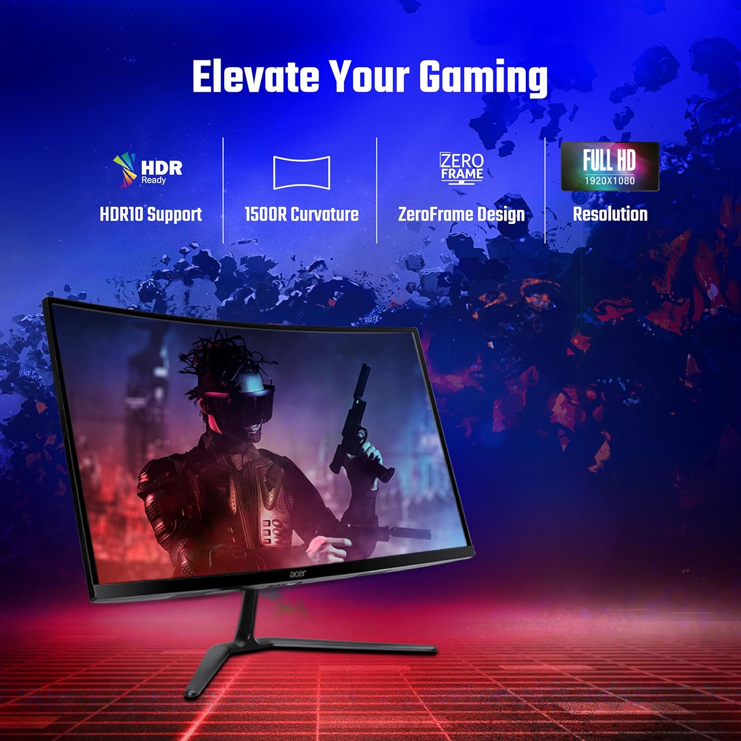 ACER 27" NITRO ED270RS3 / ED270R S3 FHD (1920x1080P@180HZ) LED CURVE VA ...