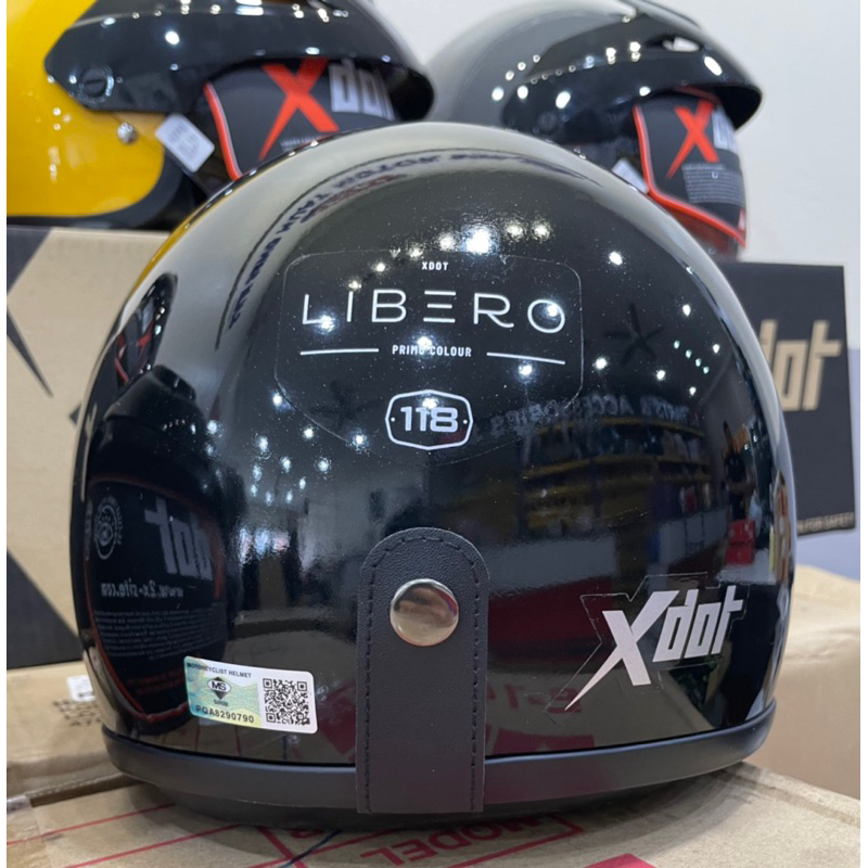 X-DOT HELMET G118 LIBERO HALF HELMET HALF STENG 1/2 Half Topi Keledar ...