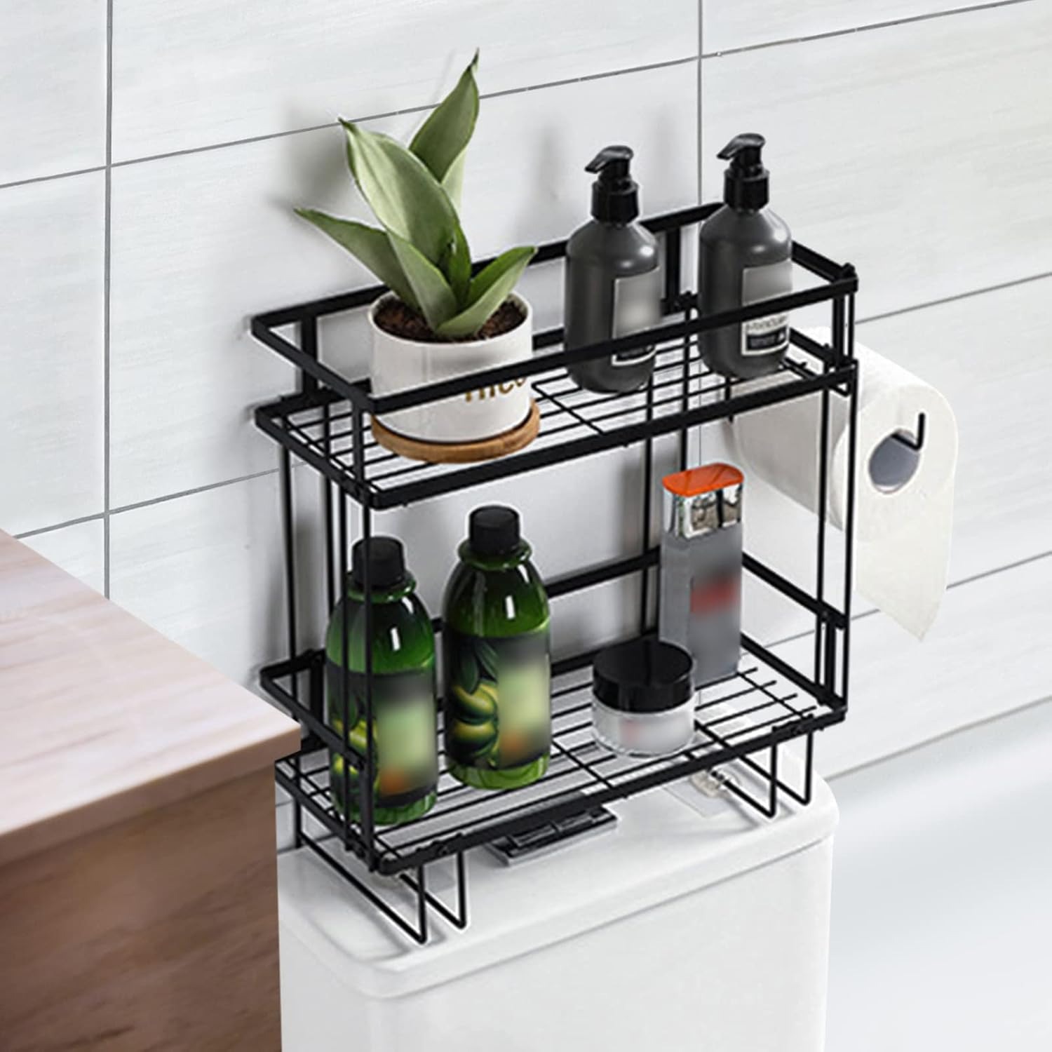 KakiDeco Bathroom Rack Toilet Bowl Shelf Organiser Rack DAN Kitchen ...