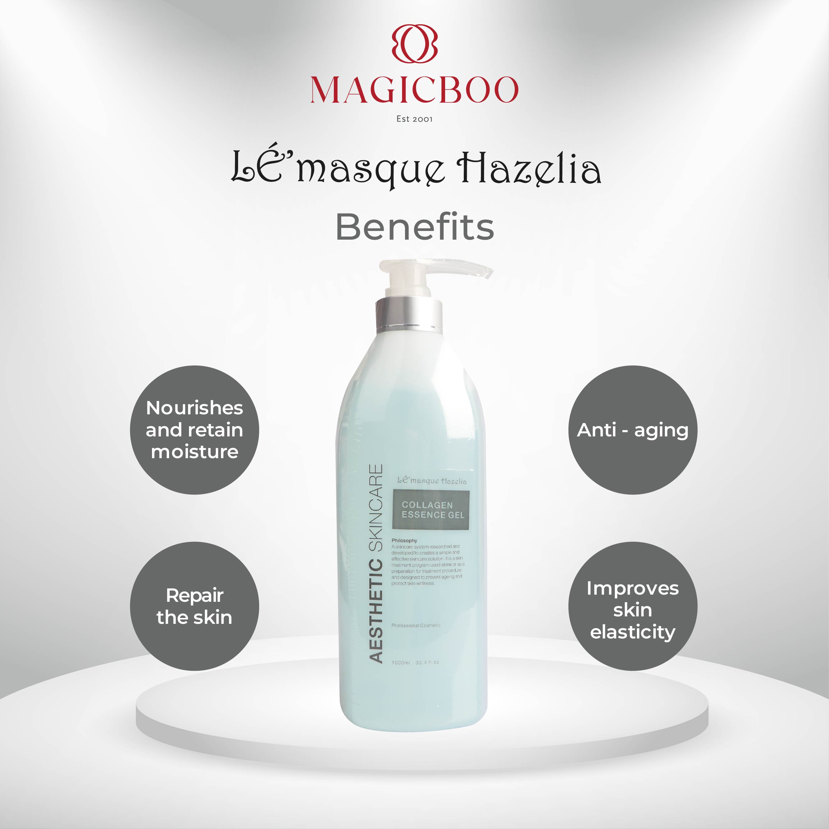 Magicboo Lemasque Collagen Essence Gel 1000ml | Shopee Malaysia