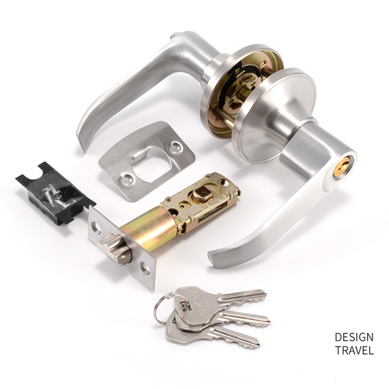 Door Lock L Type Handle Tubular Rod Cylindrical Door Lock Tombol Pintu ...