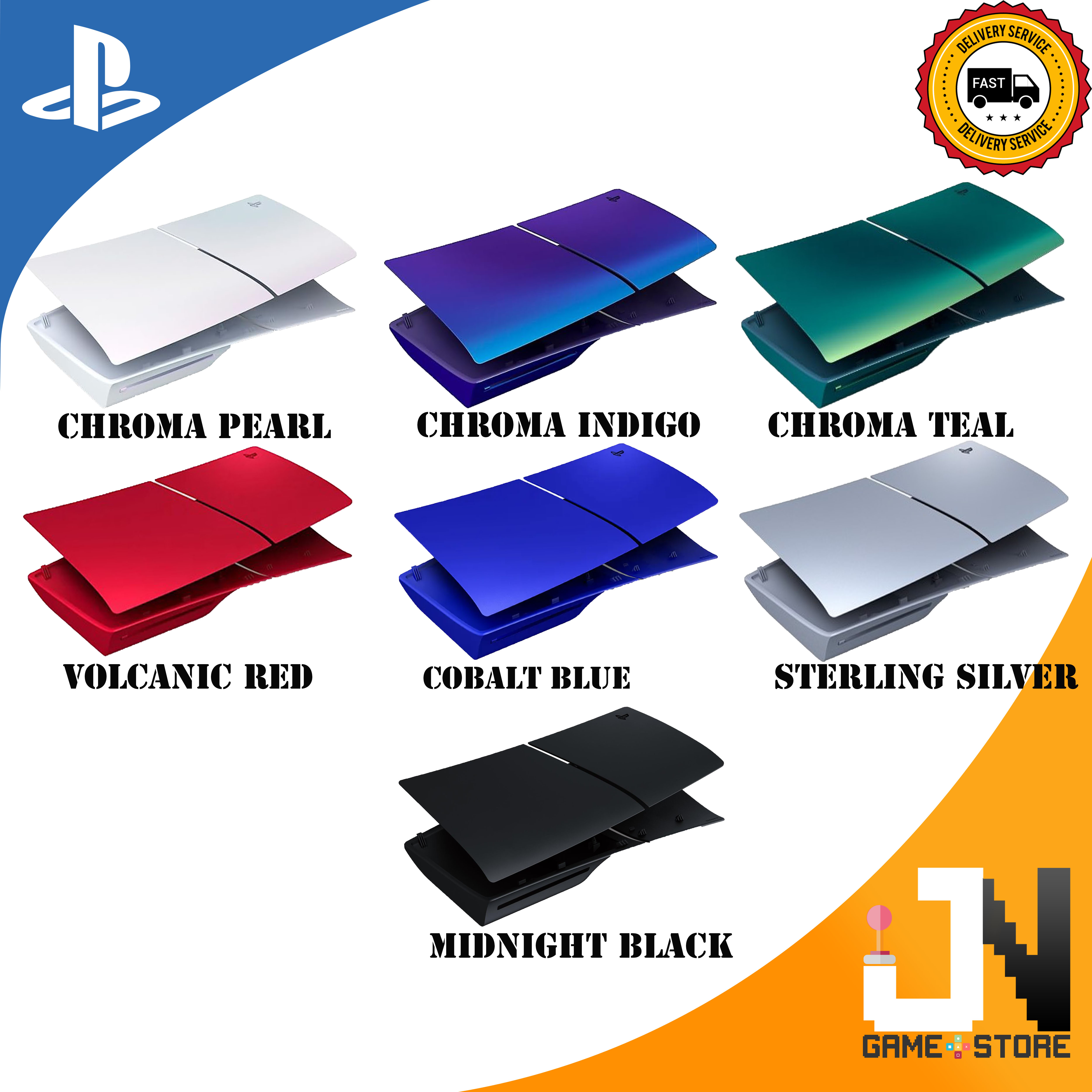 Sony PlayStation 5 PS5 Fat / Slim Console Cover [Chroma Teal/Pearl ...