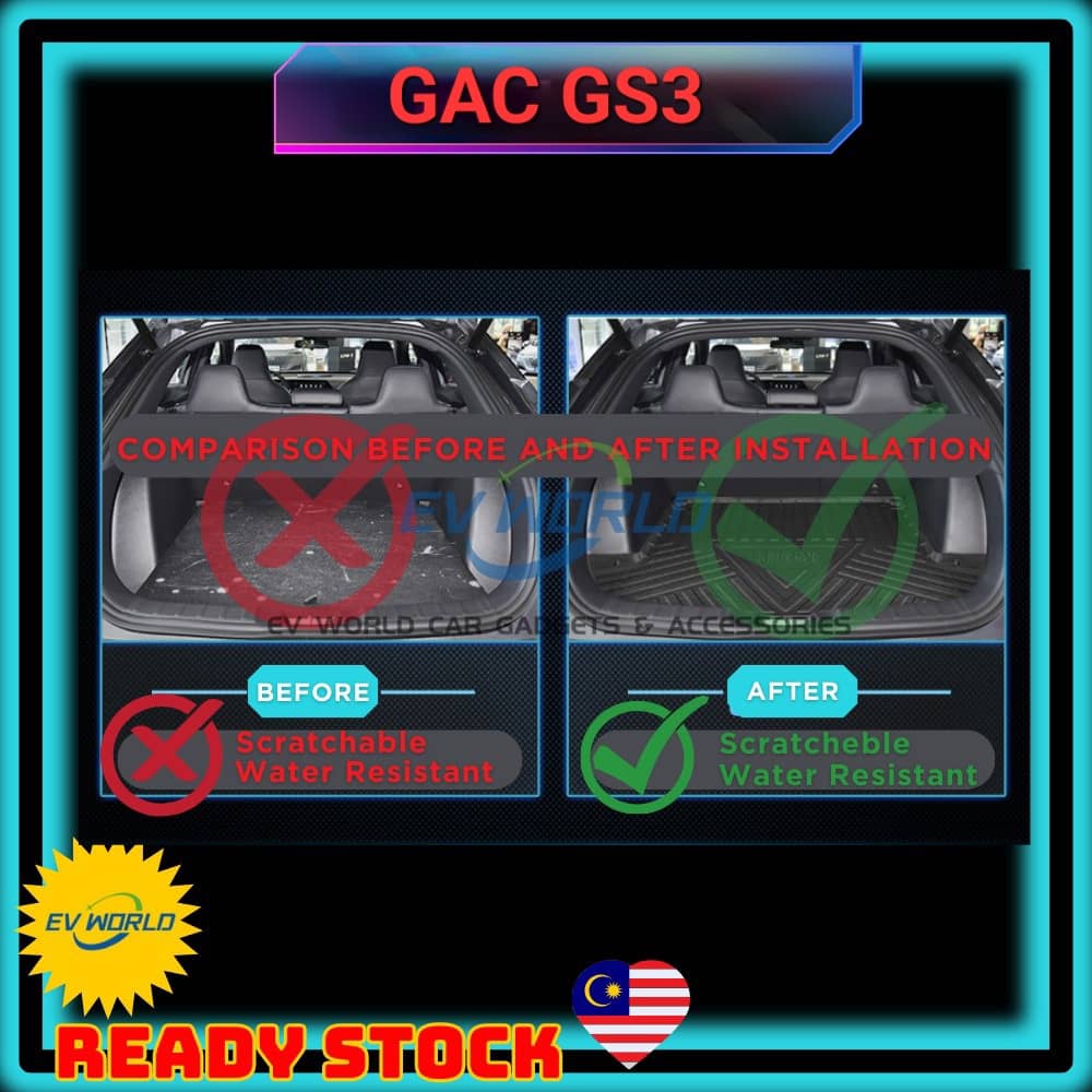 【G287 READY STOCK】New GAC GS3 EMZOOM TPE Boot Mat Rear Trunk Boot Mat ...