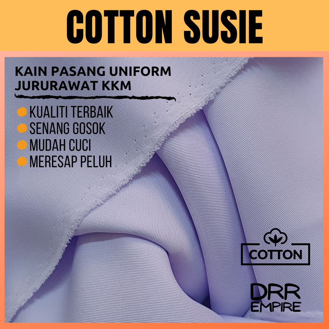 Kain Uniform Nurse KKM, 4 Jenis Sampel Kain Premium, Bandingkan Tekstur ...