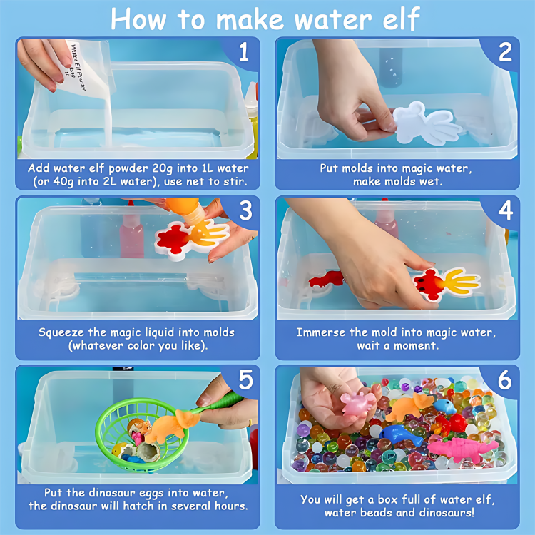 Educational Toys DIY Magic Water elves spirit Funny Magical Waterscape ...