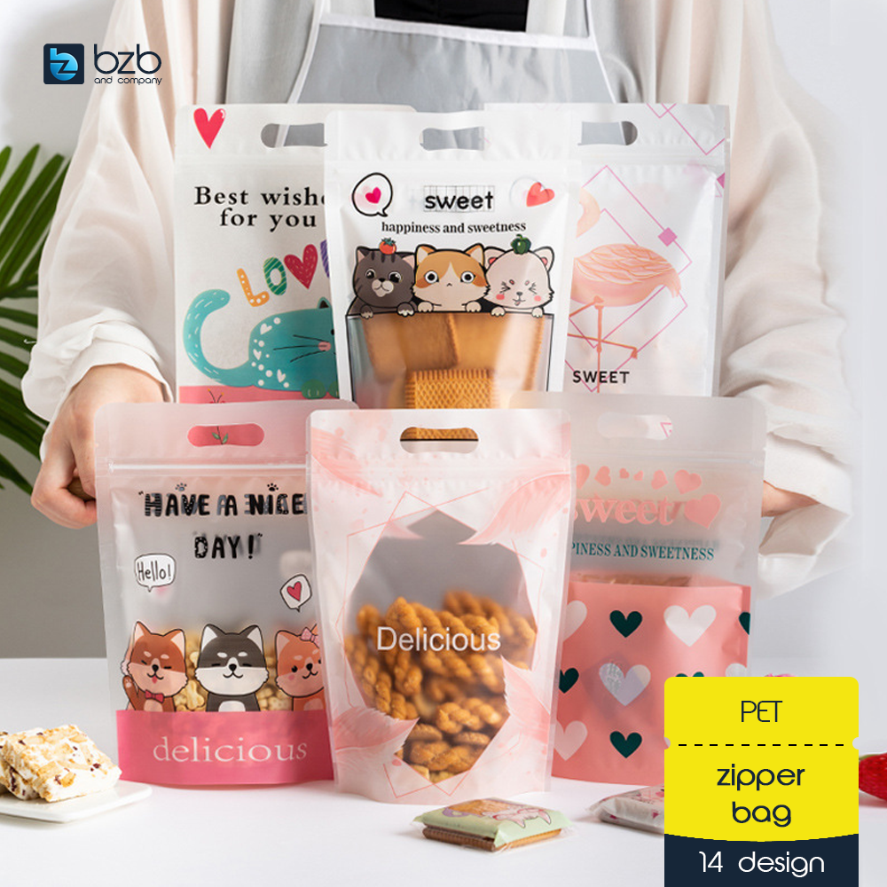 50pcs Stand Up Zip Lock Pouch Food Packaging Zipper Bag Resealable ...