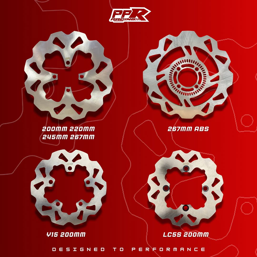 PPR RACING R4 DISC PLATE 4MM CUTTING GALFER RCB 267M 245MM 220MM 200MM ...