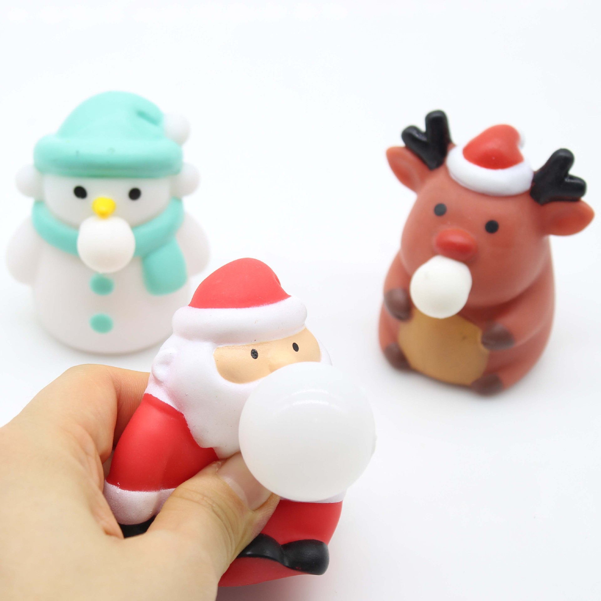 onecity.Pressure Release Safety Play Toy Christmas Santa Toy/Cute ...