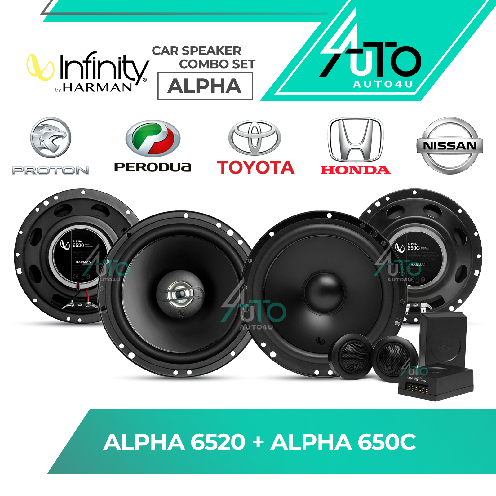 Infinity x Perodua Myvi Car Speaker Plug & Play Infinity Alpha ...