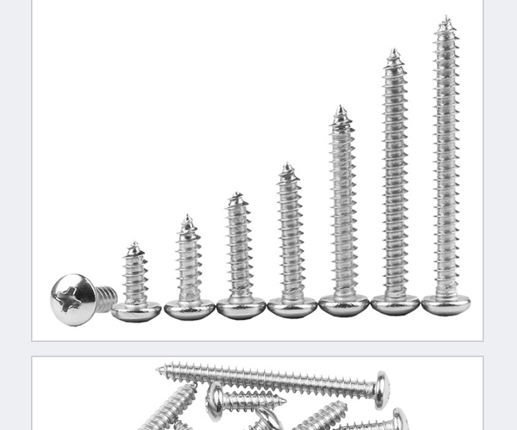 （10pc）Screw Pan Head Self Tapping Screw ST2.9 / ST3.5 / ST4.2 / ST4.8 / ST5.5 304 Stainless ...
