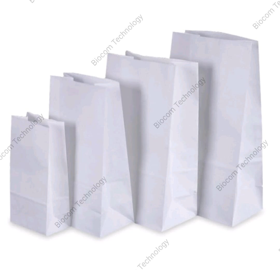 ALL SIZES 100pcs White Bio Paper 4S 5S 8S Bag Food Grade Pisang Goreng ...