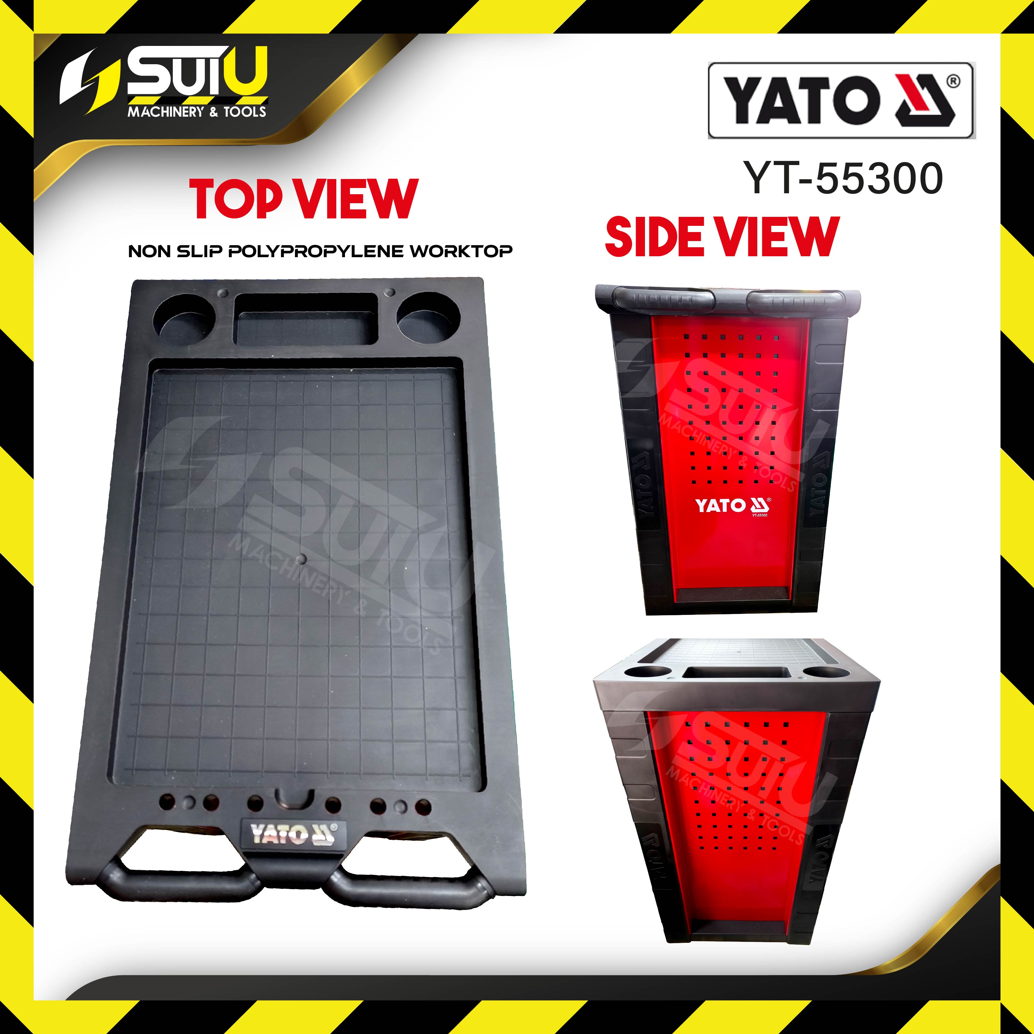YATO YT-55300 / YT55300 177PCS 12 Tray 6 Drawer Roller Cabinet Set ...