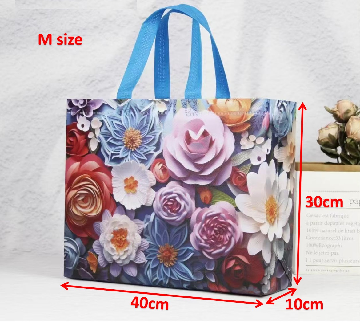 List 2 (1pcs)Non-Woven Bag Gift Bag Reusable Environment Care Bag Eco ...