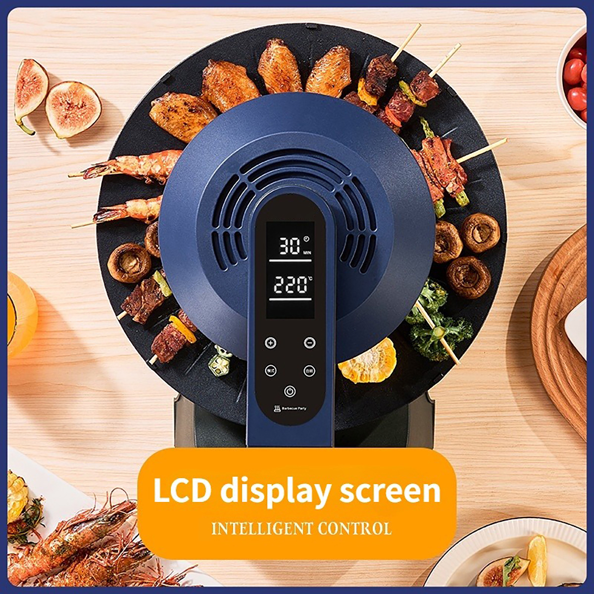 360° BBQ System Smokeless Barbecue Grill 3D Electric Grill Smokeless ...