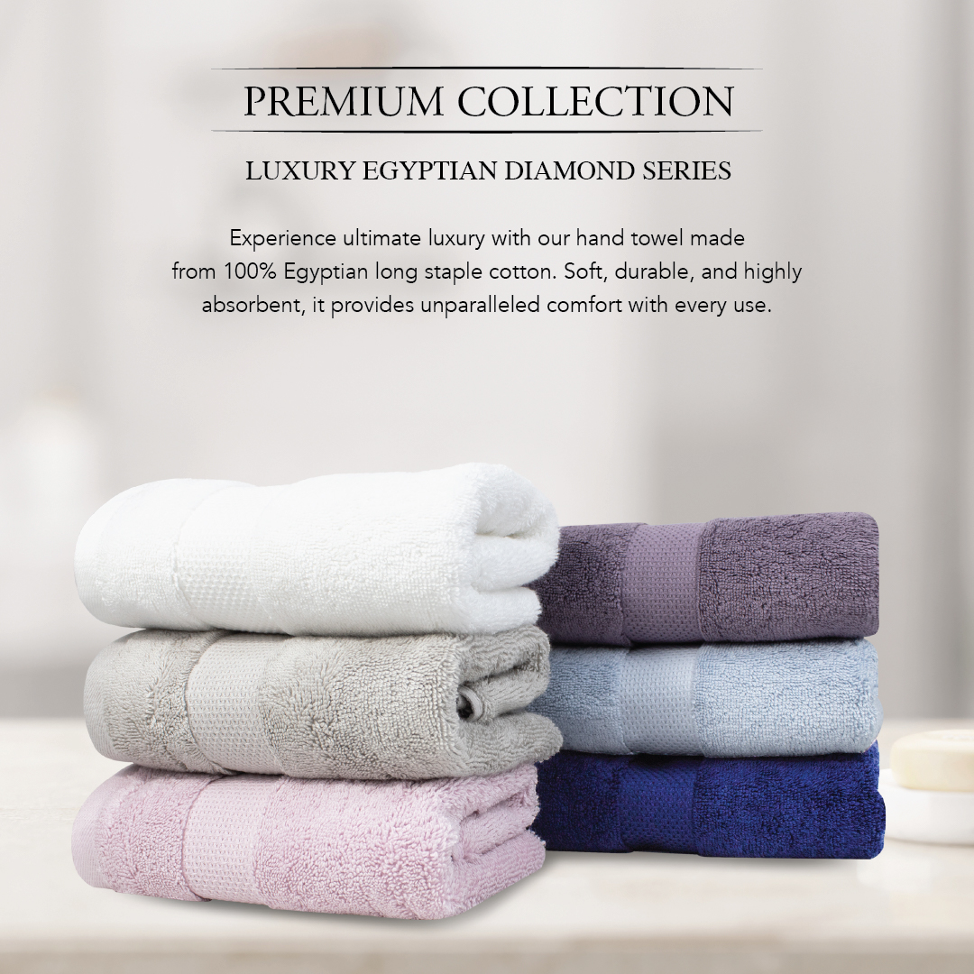 Grand Atelier Egyptian Cotton Hand Towel - Absorbent & Durable | Tuala ...