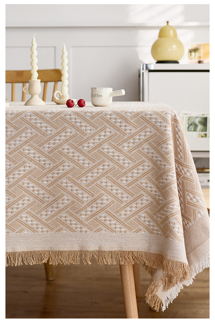 LemonUHouse Kain Meja Minimalis Berhias Tassel - Untuk Kafe/Rumah ...