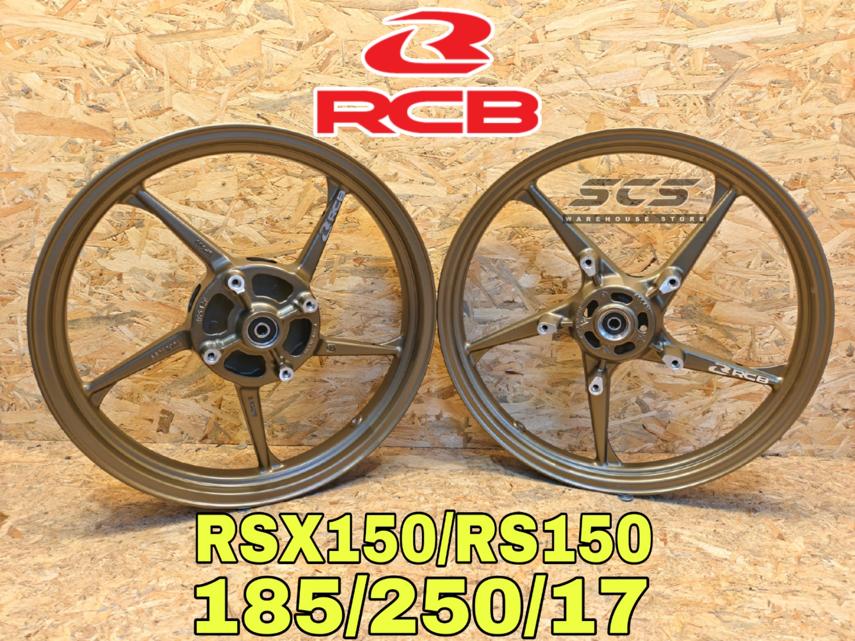 RSX RCB Sport Rim SP500 Honda RSX150 RS150 185/250/17' Racing Boy RSX ...