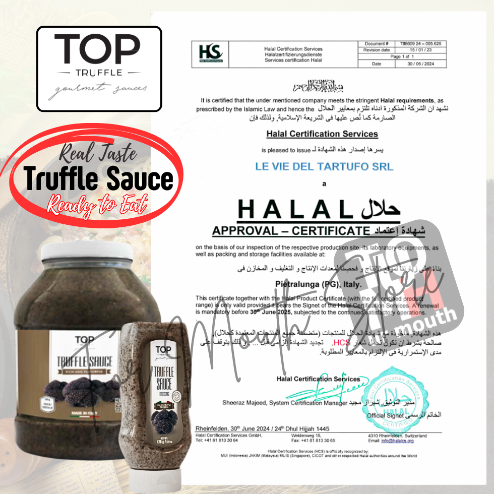 190g Top Truffle Meadow Mushroom Sauce Sos Truffle Paste Black Truffle ...