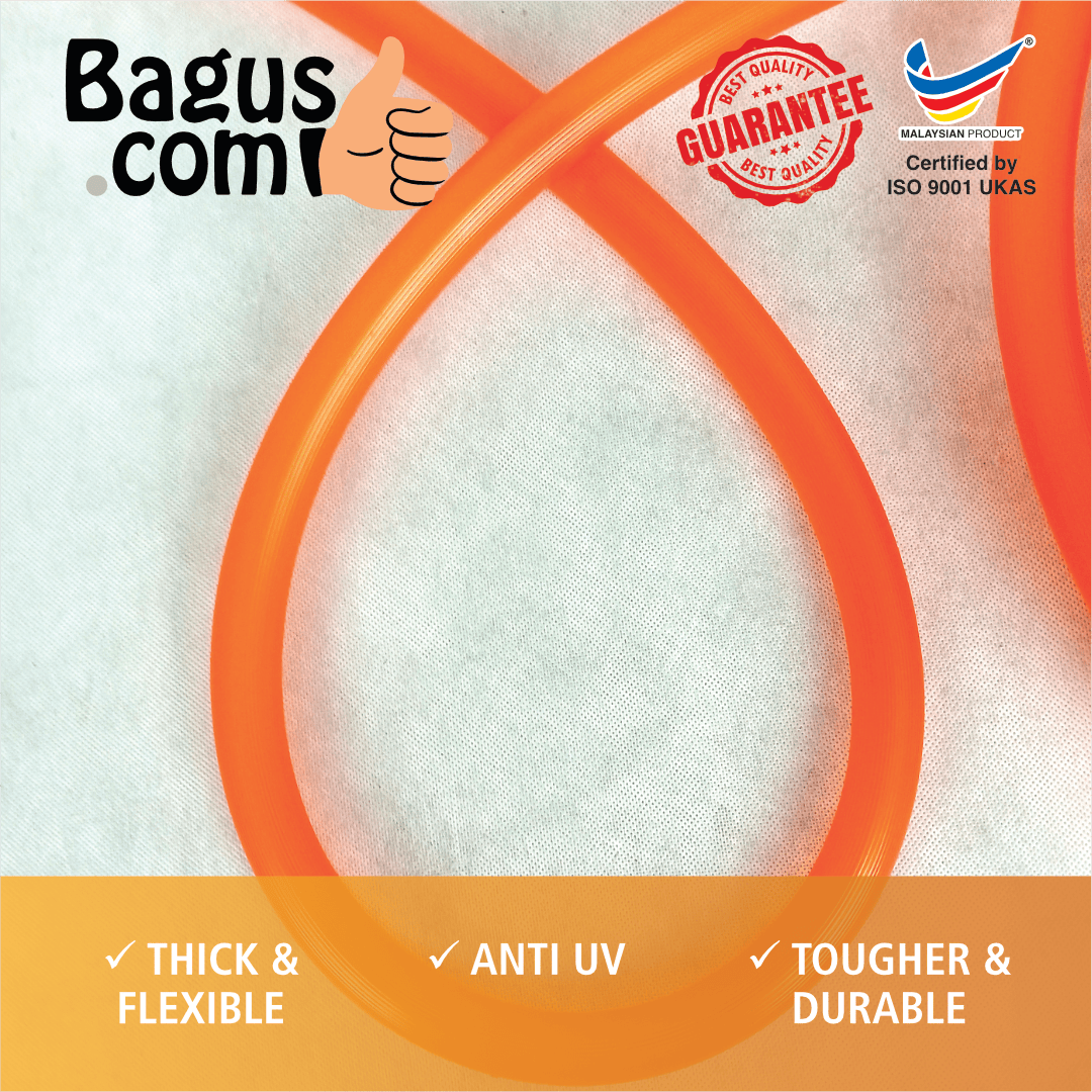 My Bagus Premium Orange Garden Hose - 2.8mm Thickness with Hose Clip ...