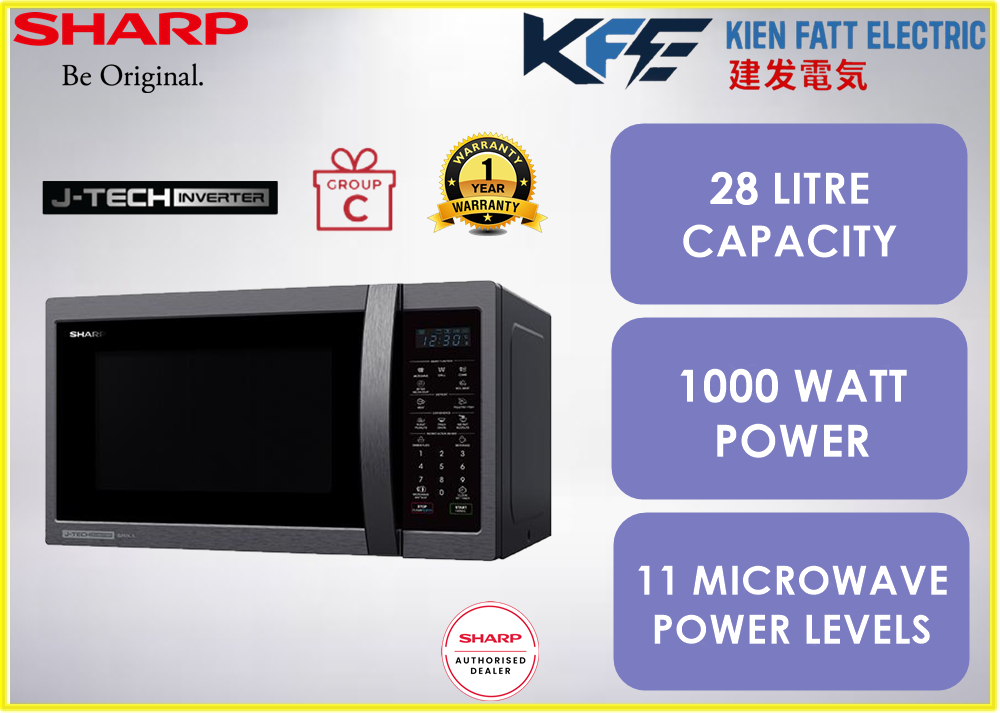 Sharp J-TECH Inverter Microwave Oven With Grill Function 28 Litre ...