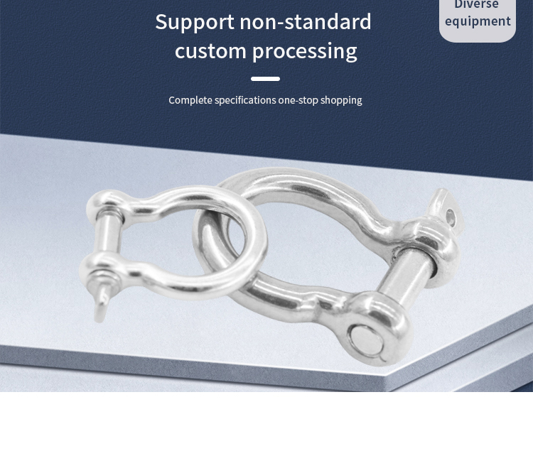 Bow Shackle M4 M5 M6 M8 M10 M12 Stainless Steel 304 U shaped Shackle Hook Screw Pin | Shopee ...