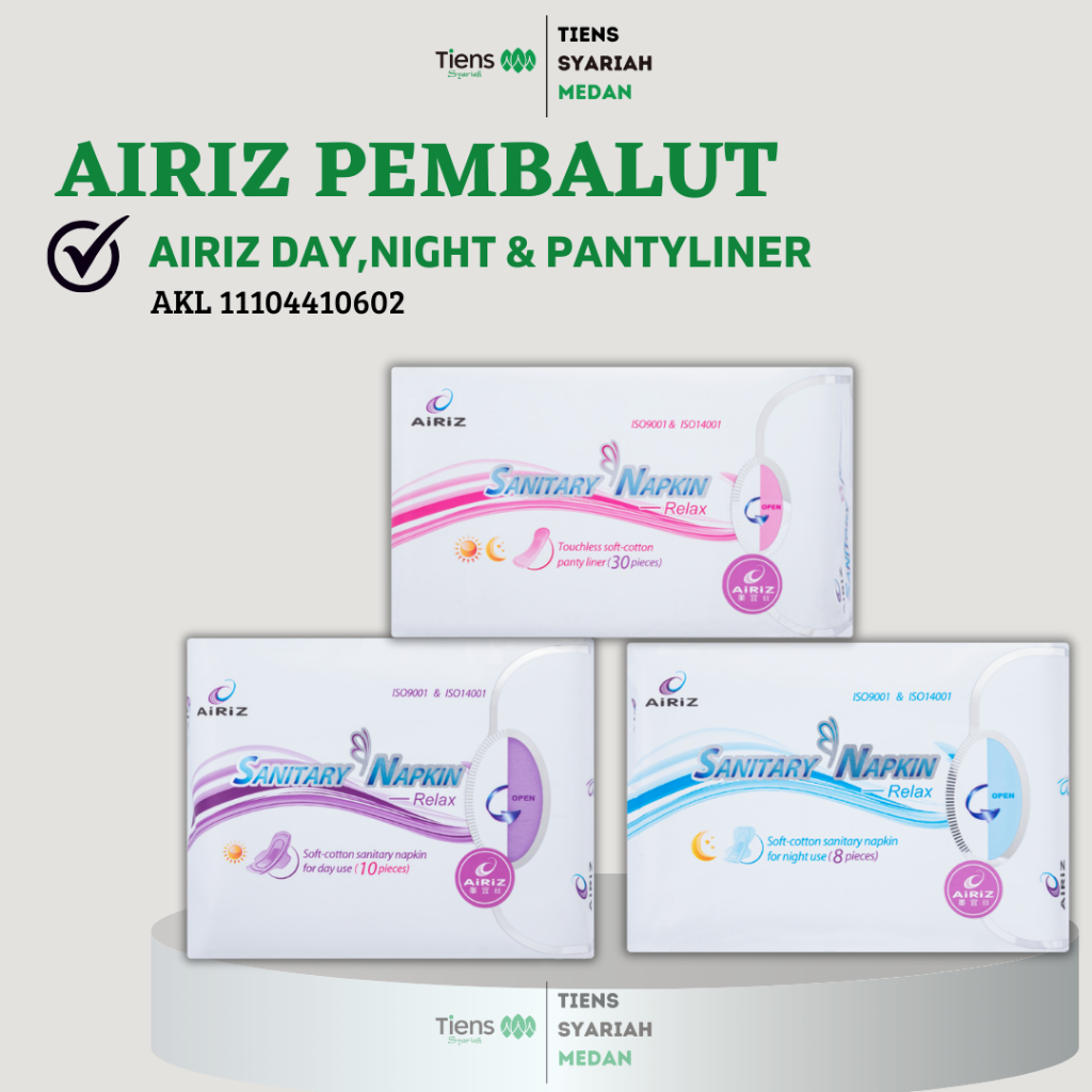 Sanitary Pad Airiz Panty liner Herba Pads For Woman Pembalut Wanita ...