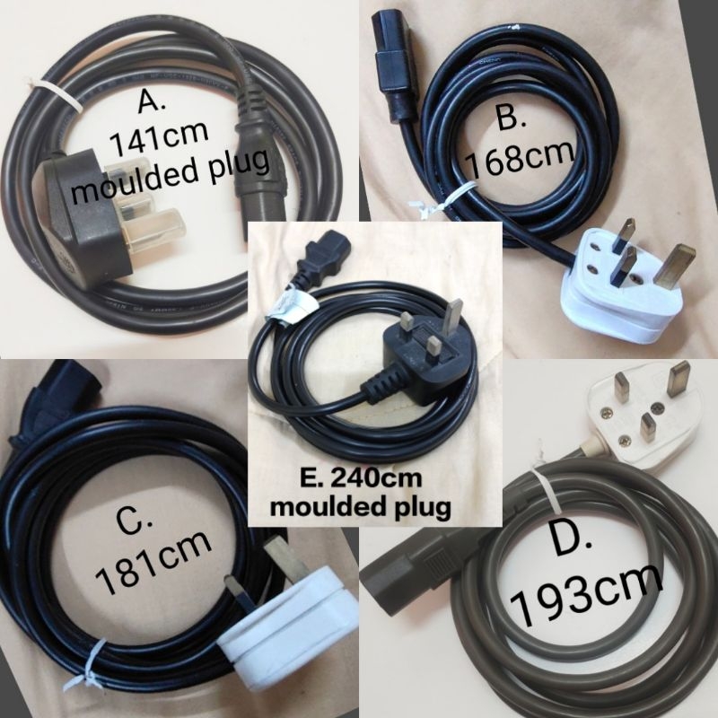 Power cord UK Type G plug to C13 USED item - in good condition.Kord ...