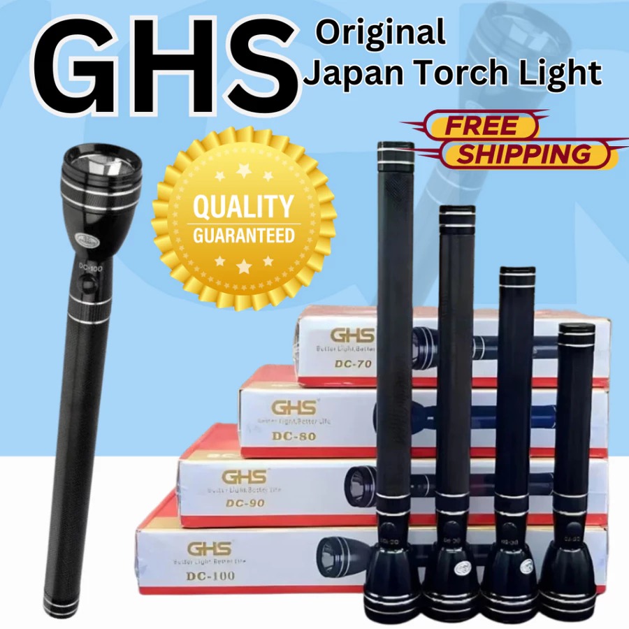 GHS Japan Original Long Range Rechargeable Torch Light Ultra Bright LED ...
