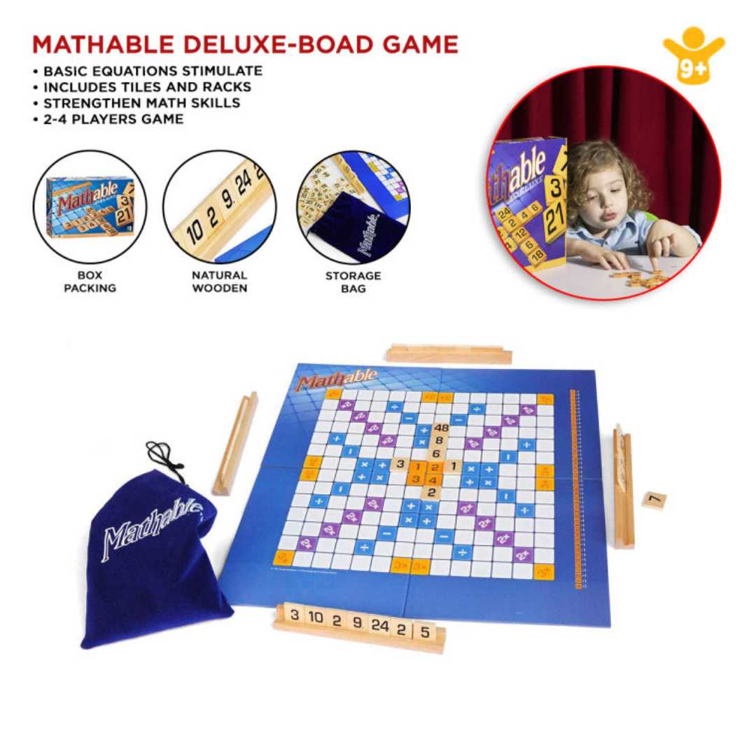 Mathable Deluxe Mathematics Puzzle Board Game Number Words Tabletop ...